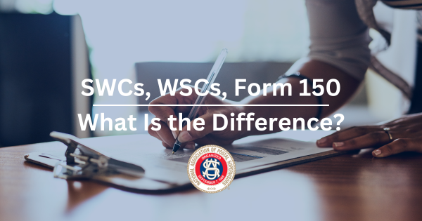 SWCs, WSCs, Form 150—What Is the Difference?